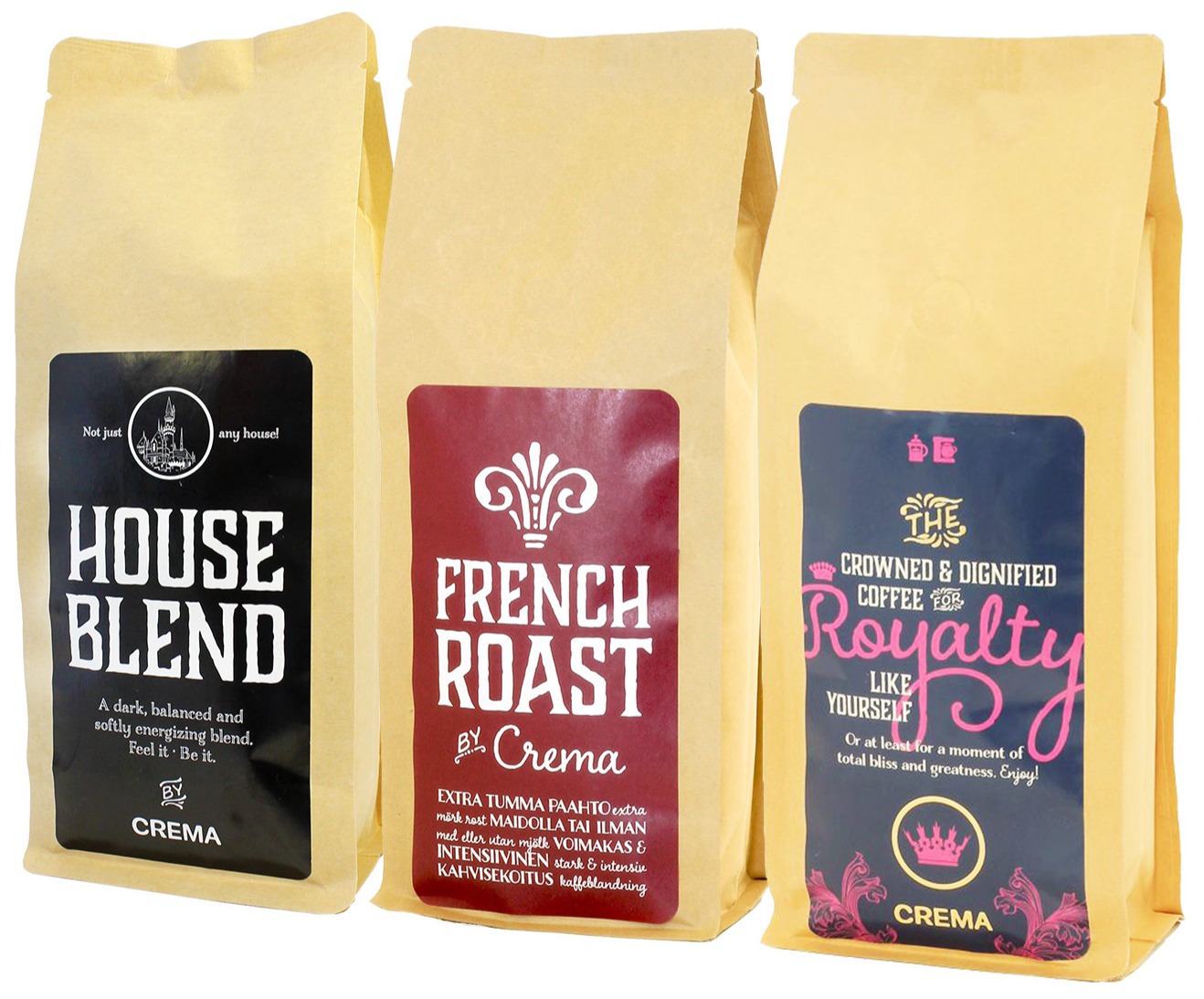 Crema Filter Coffees II - 3 x 500 g - Crema