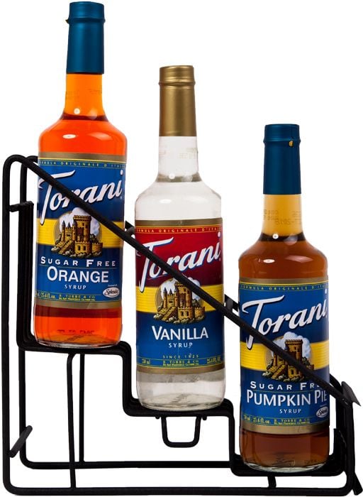 Torani Metal Rack For 3 Syrup Bottles - Crema