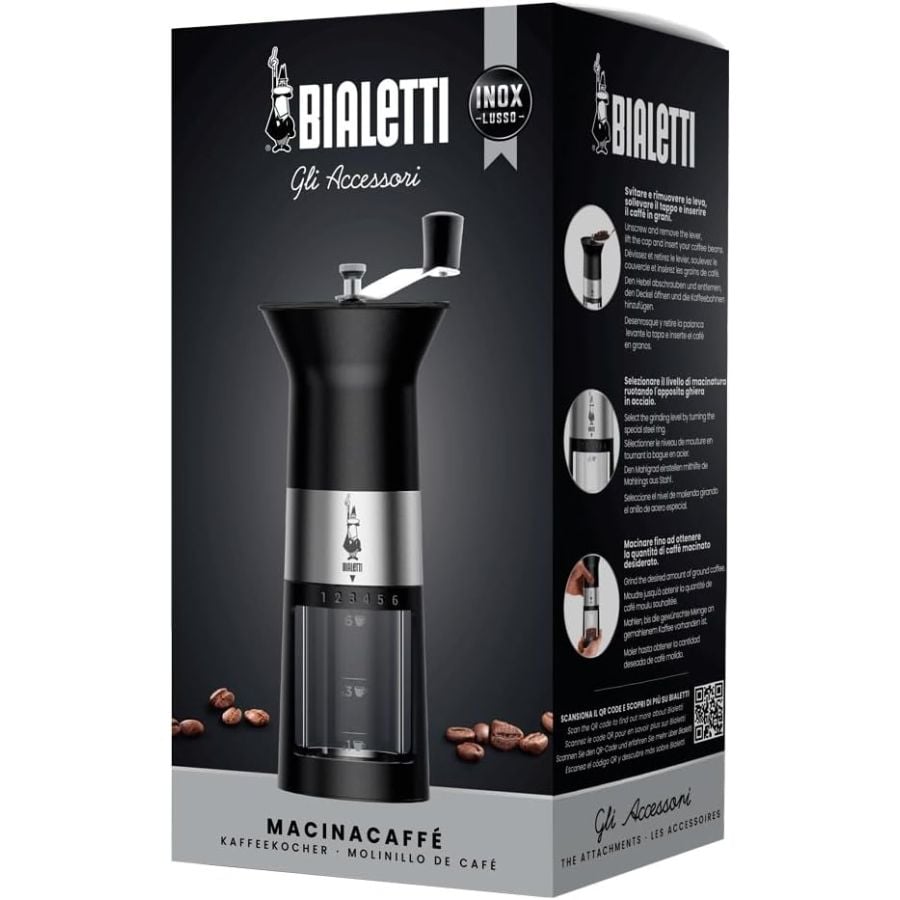 Bialetti Black Coffee Grinder - Crema