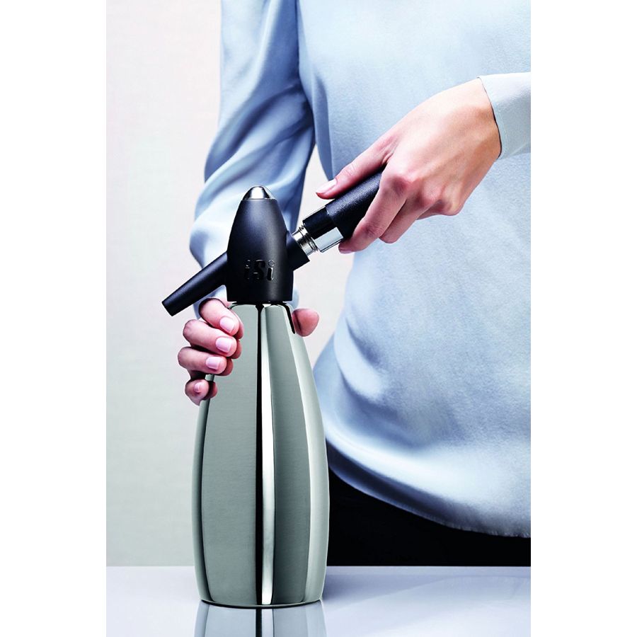 iSi Soda Siphon Stainless Steel 1 l - Crema