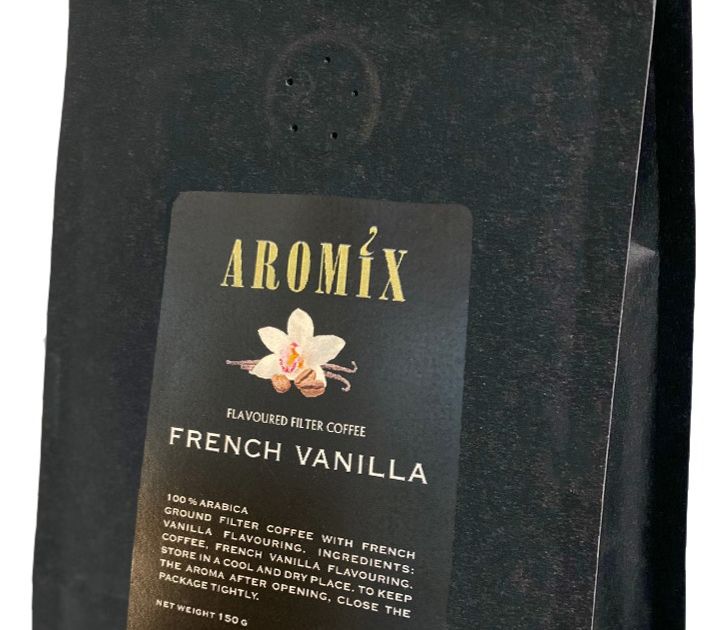 Aromix French Vanilla Flavoured Coffee 150 g Ground - Crema