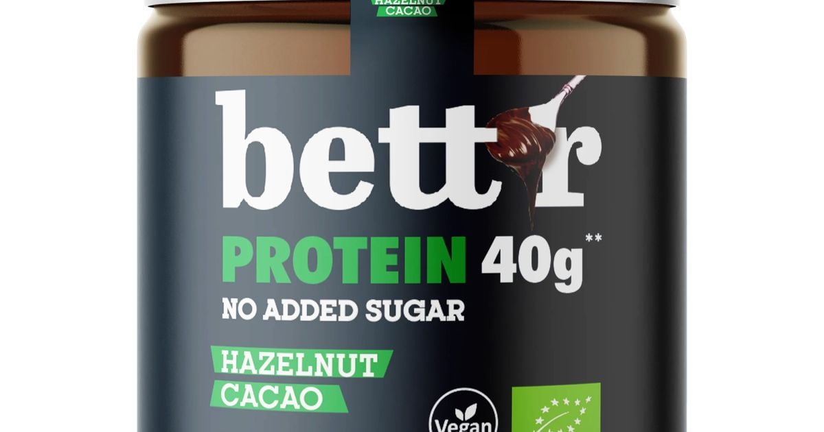 Bett'r Organic Protein Spread With Hazelnut & Cocoa 250 g - Crema