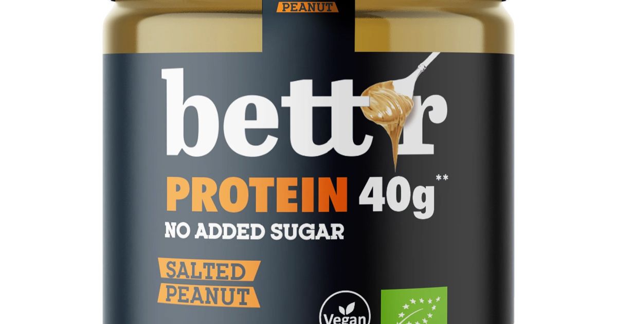 Bett'r Organic Protein Spread With Salted Peanut 250 g - Crema