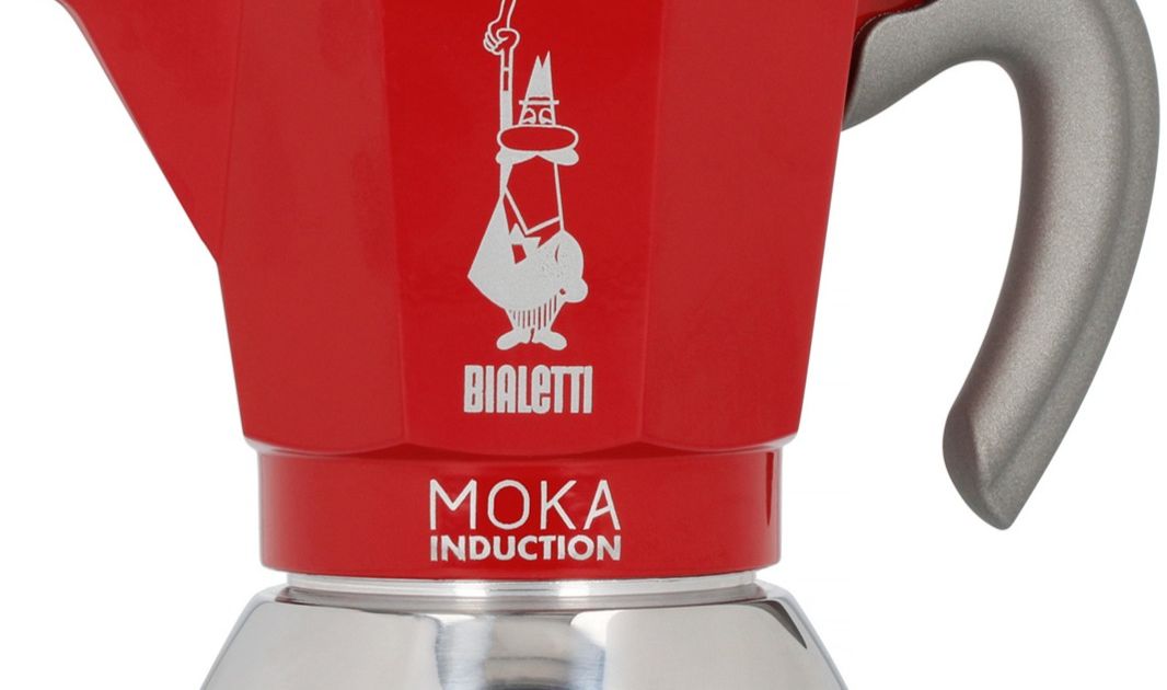 Bialetti Moka Induction Red Stovetop Espresso Maker - Crema