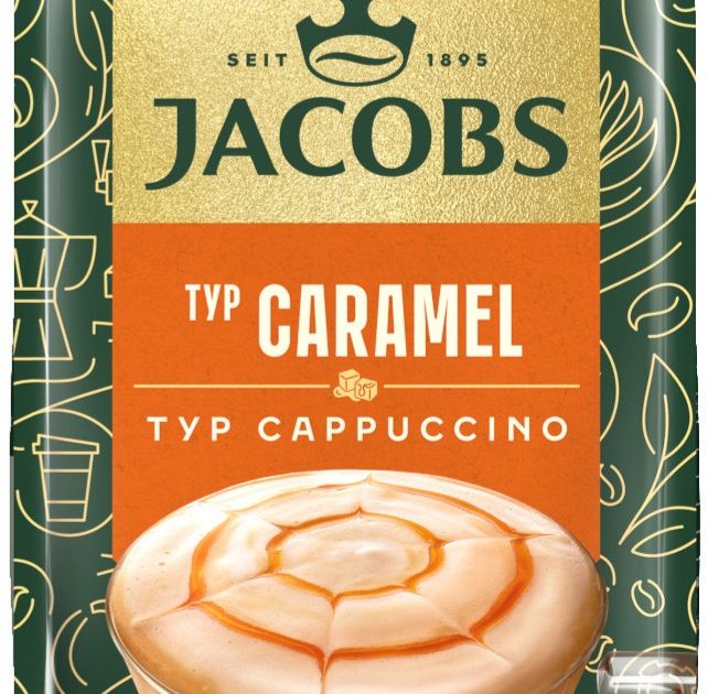 Jacobs Cappuccino Caramel Flavoured Instant Coffee 360 g - Crema