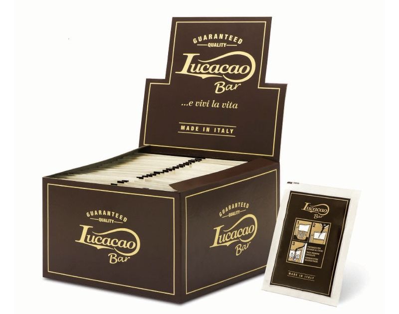 Lucacao Bar chocolate caliente en polvo 50 bolsitas - Crema